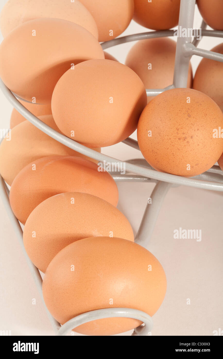 A Rack of Eggs Stock Photo - Alamy
