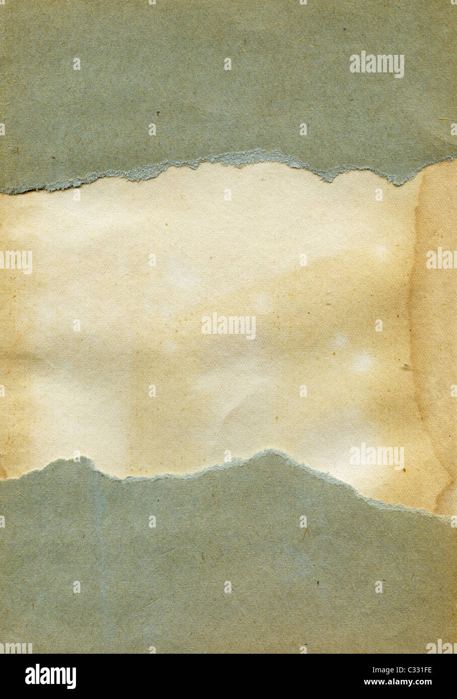 Textured torn recycled paper with natural fiber parts Stock Photo - Alamy