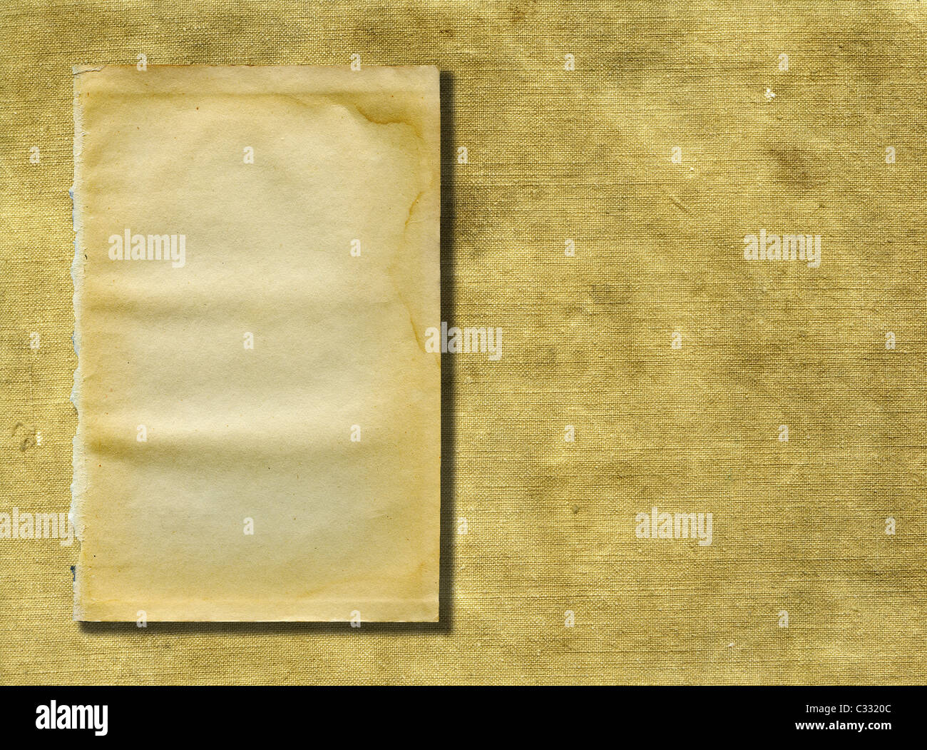 Stained canvas and paper Stock Photo - Alamy