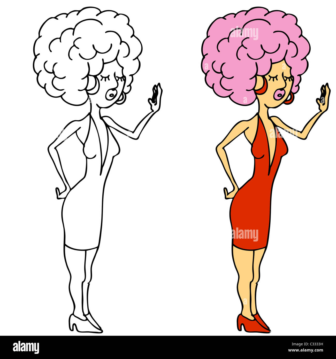 Big hair drag queen hi-res stock photography and images - Alamy