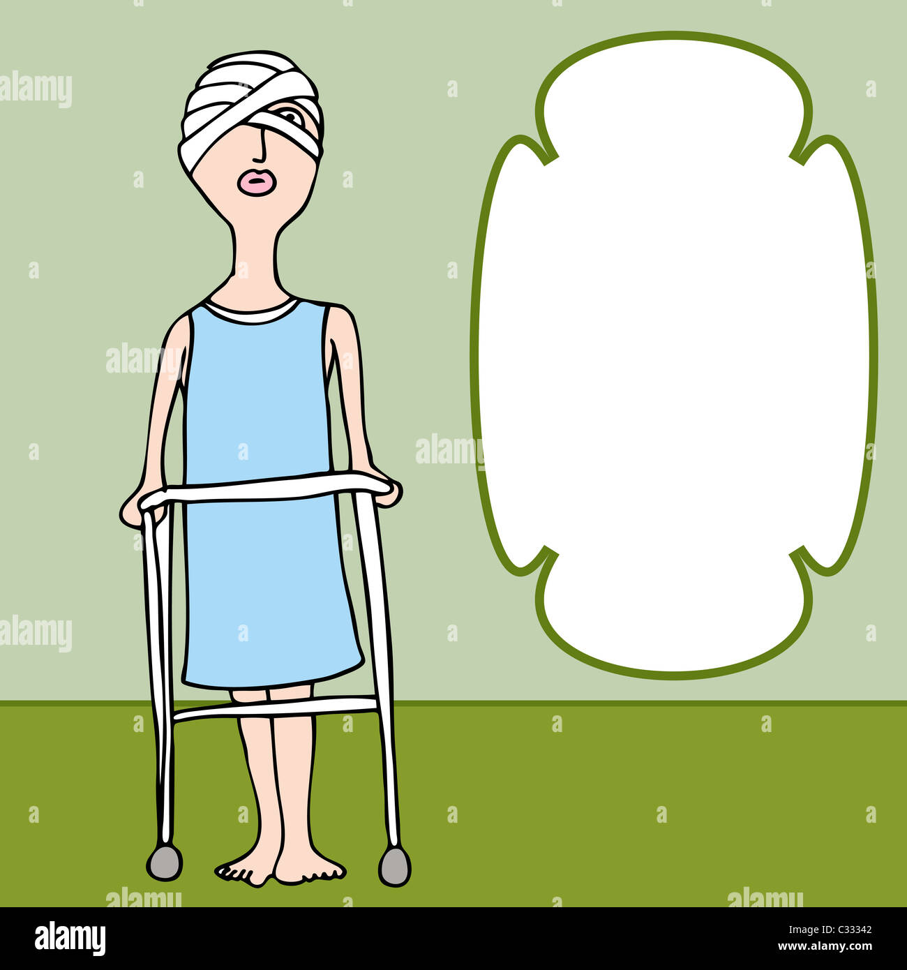 Bandaged head hospital hi-res stock photography and images - Alamy