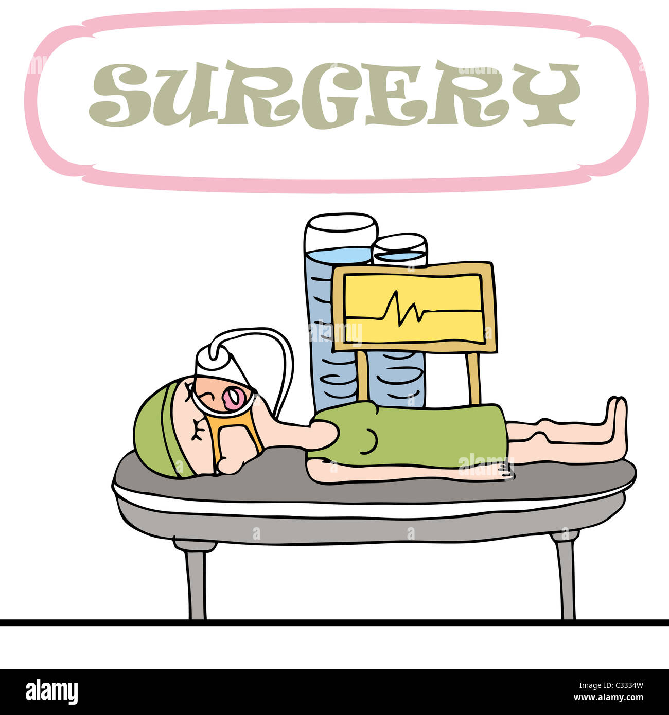 An image of a woman having surgery procedure Stock Photo - Alamy