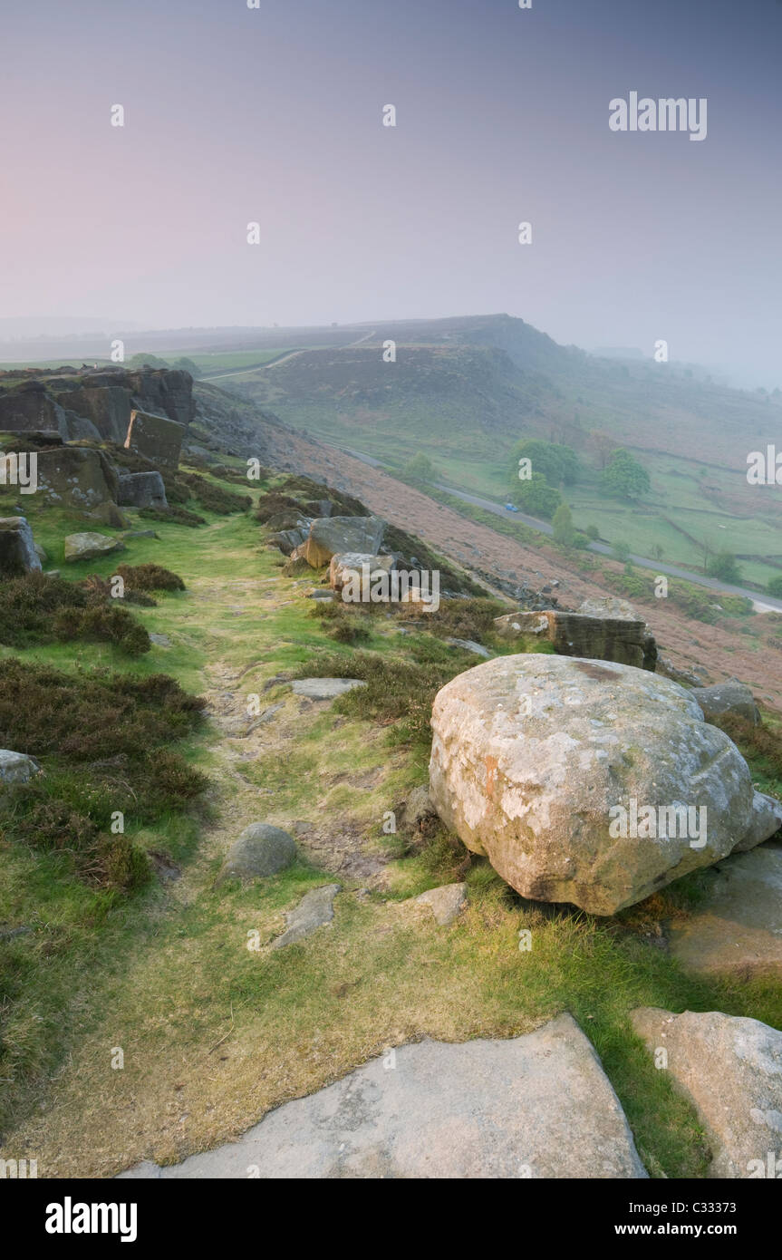 Baslow edge curbar peak district park hi-res stock photography and ...
