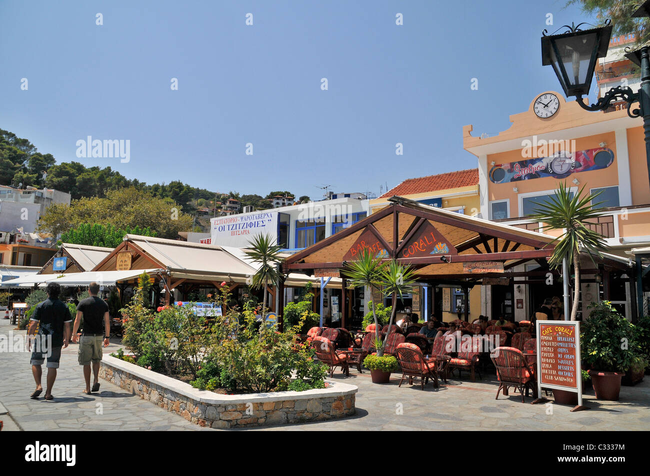 taverna in Alonissos Island greece Stock Photo - Alamy