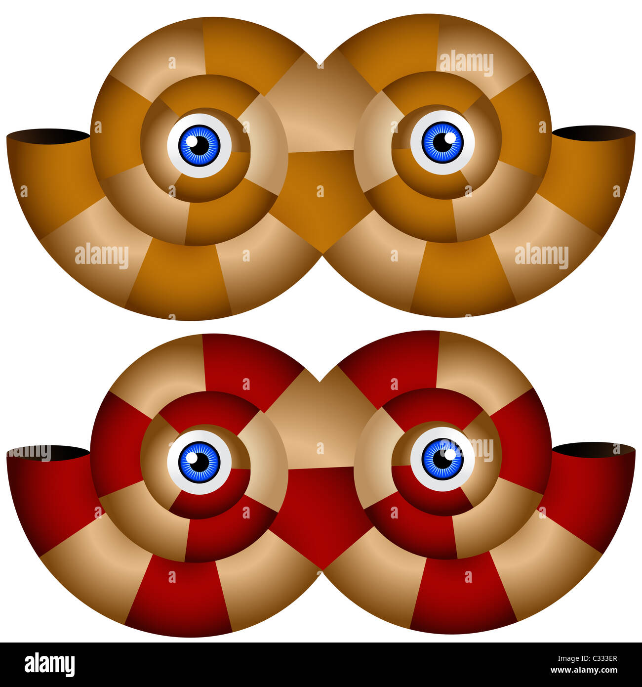 Spiral eyes Cut Out Stock Images & Pictures - Alamy