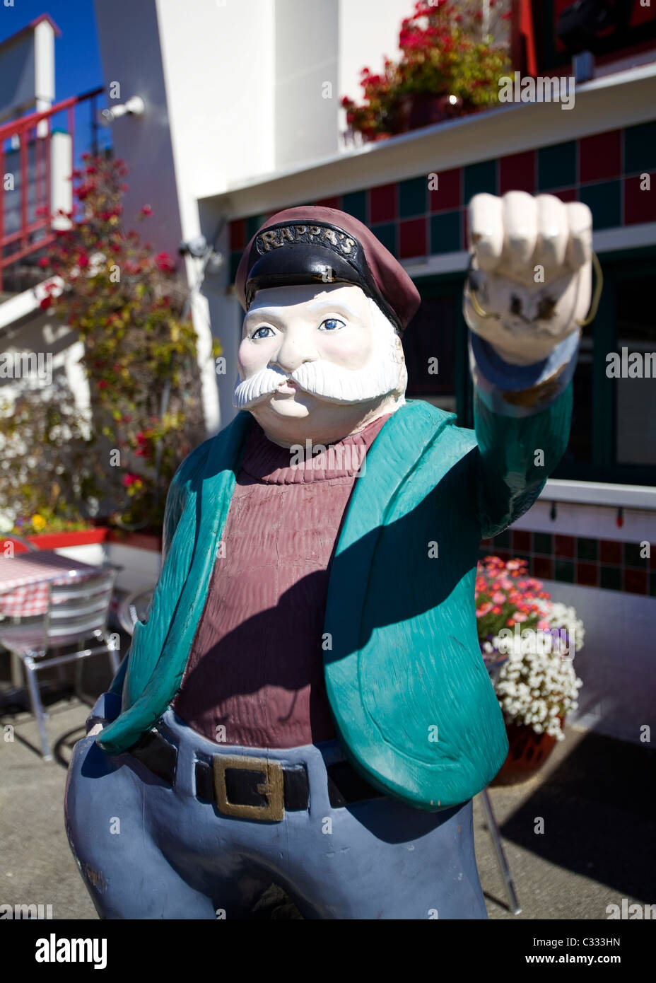 Boat captain mascot Stock Photo - Alamy