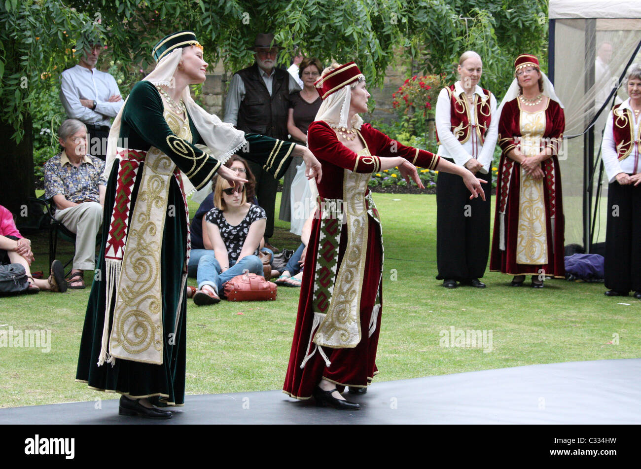 Kilikia Performing In Bath Gardens Bakewell In The Peak District At The