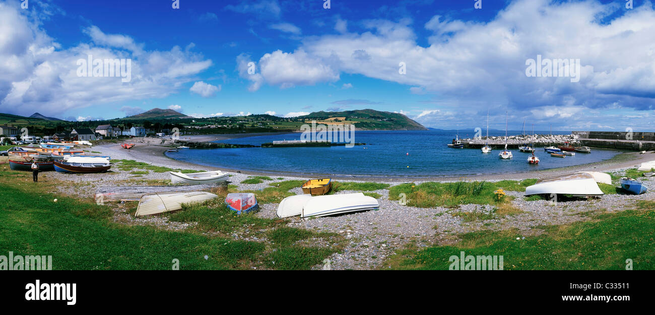 Greystones, Co Wicklow, Ireland, Greystones Harbour And Bray Head Stock ...