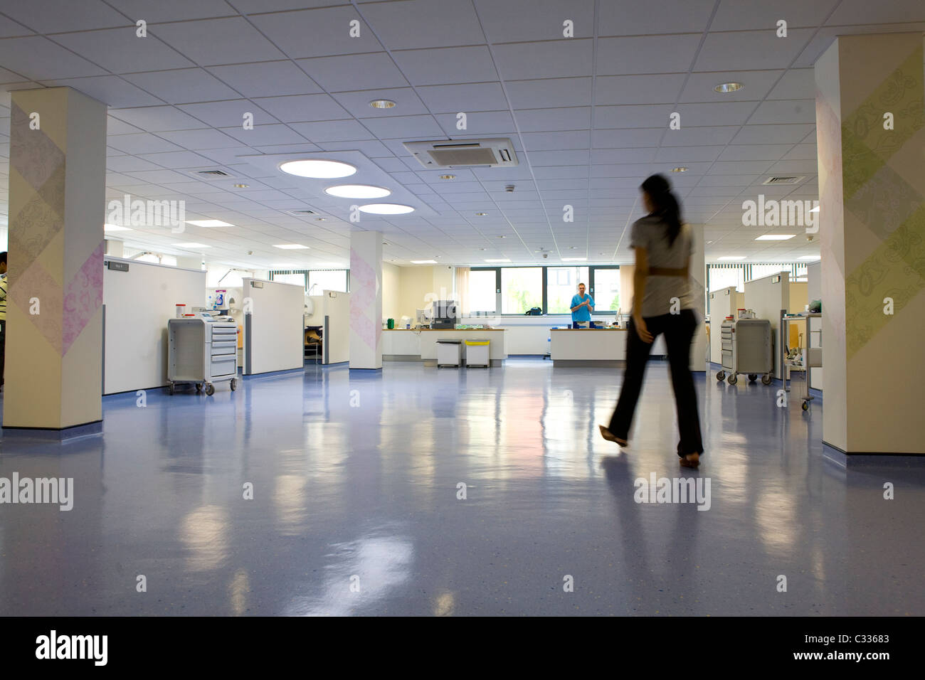 Dentist surgery inside the Barkatine poly clinic, East End, London ...