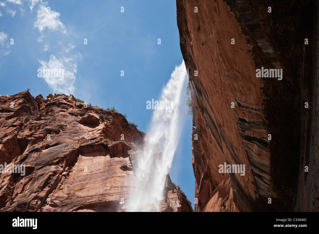 Weeping Rock waterfall, Zion national park, Utah, USA Stock Photo - Alamy