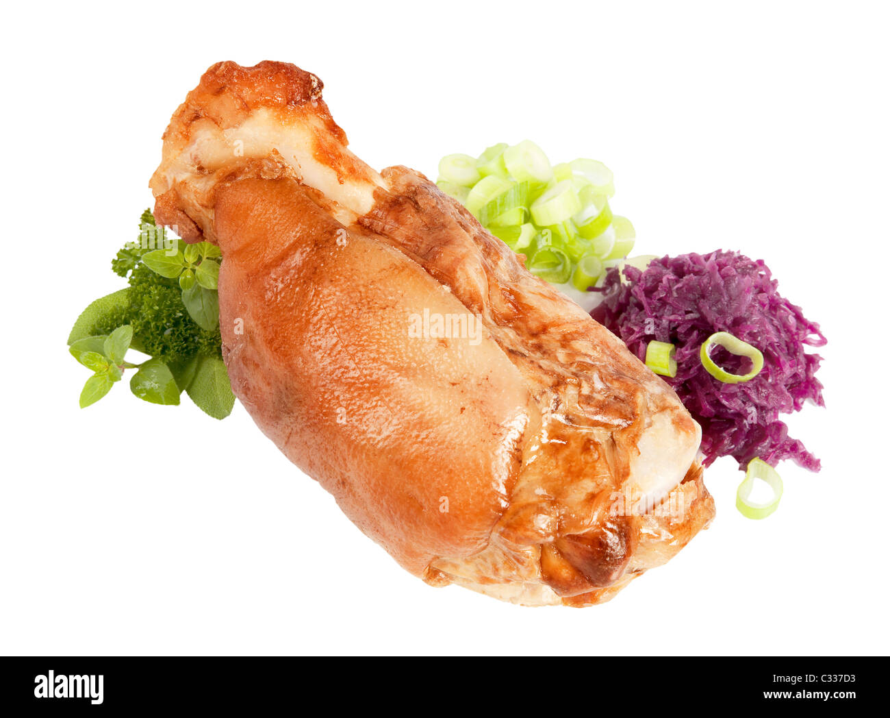Pork knee isolated on white Stock Photo - Alamy