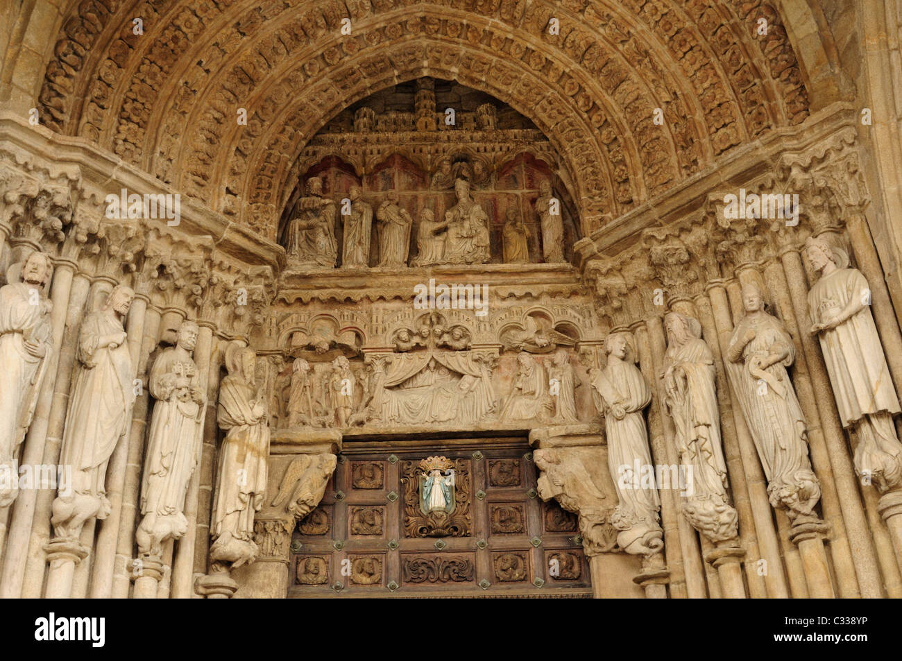Tui cathedral, entrance portico Stock Photo - Alamy