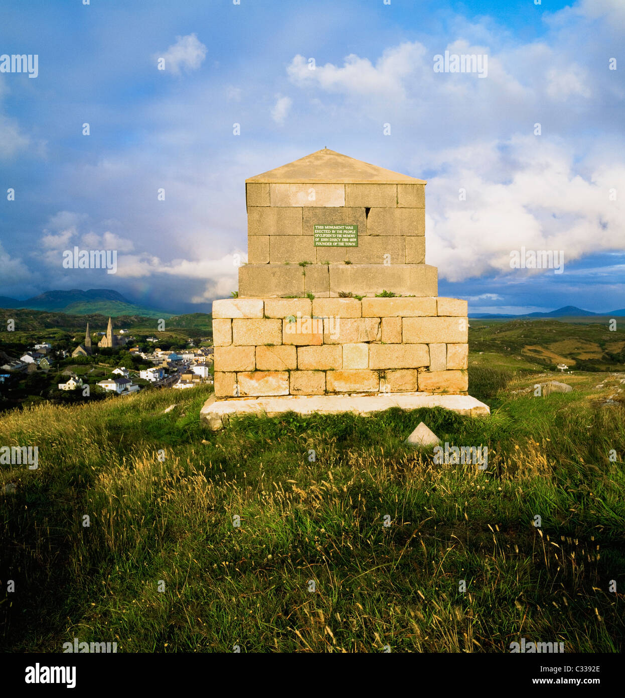 Clifden, Connemara, Co Galway, Ireland, Connemara Monument, In Memory ...