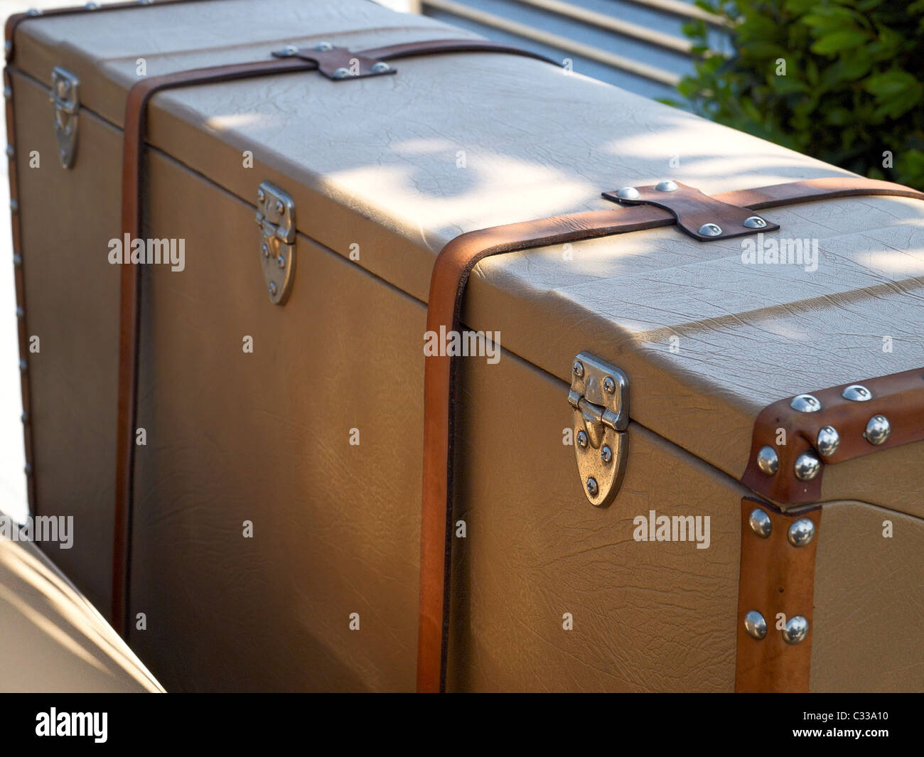 -Trunk of Classic Car Stock Photo - Alamy