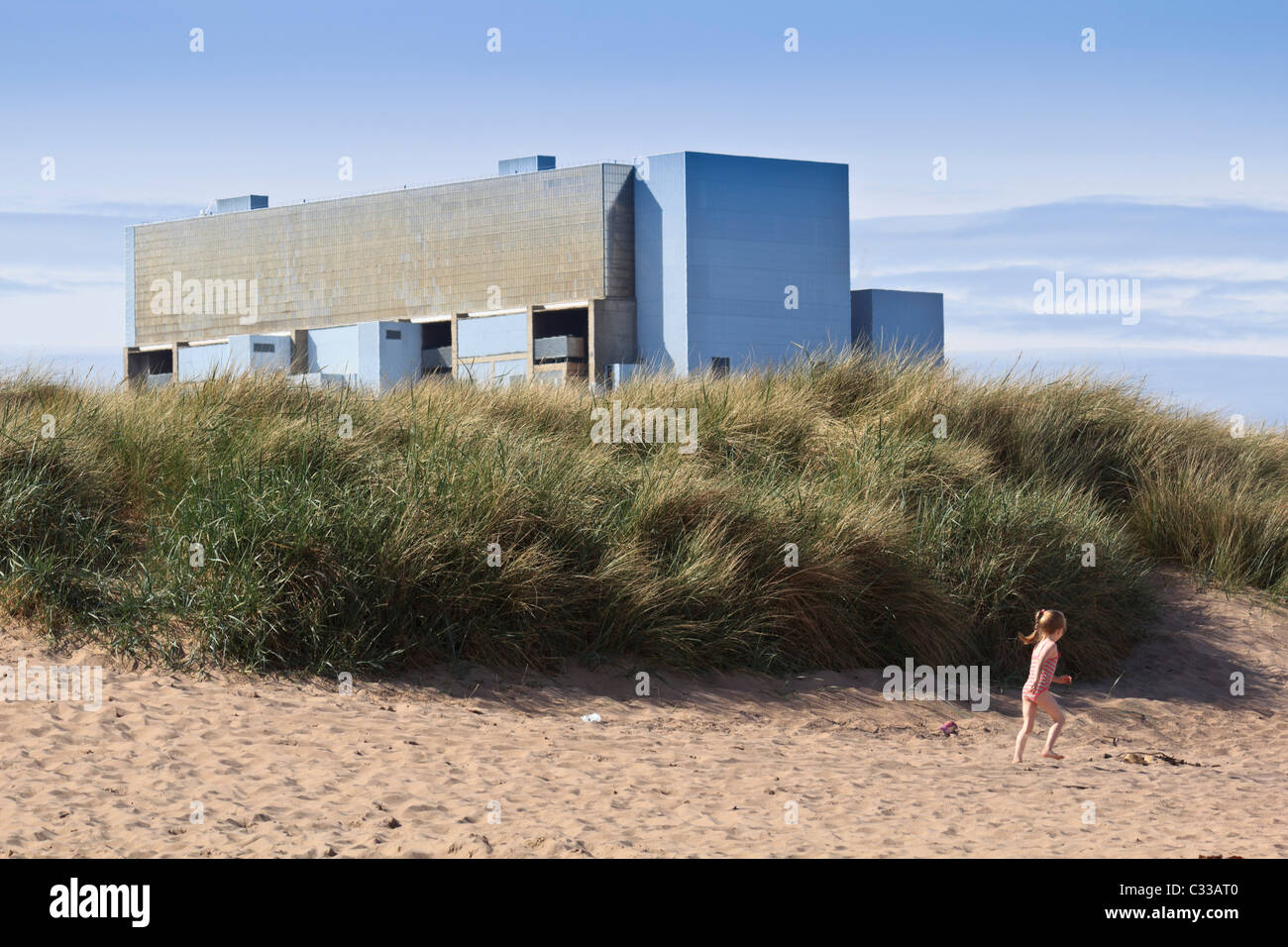 Torness twin Advanced Gas Cooled nuclear reactor power station, East ...