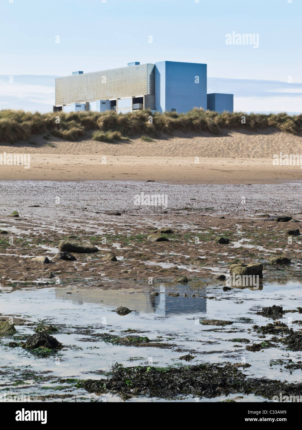 Torness twin Advanced Gas Cooled nuclear reactor power station, East ...