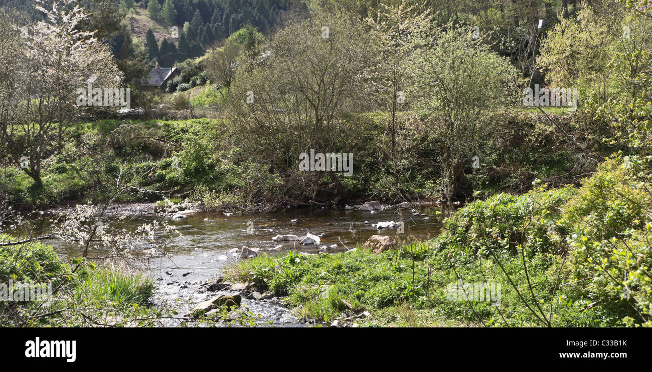 Abbey St Bathans, Berwickshire, Scotland - River Whiteadder Stock Photo ...