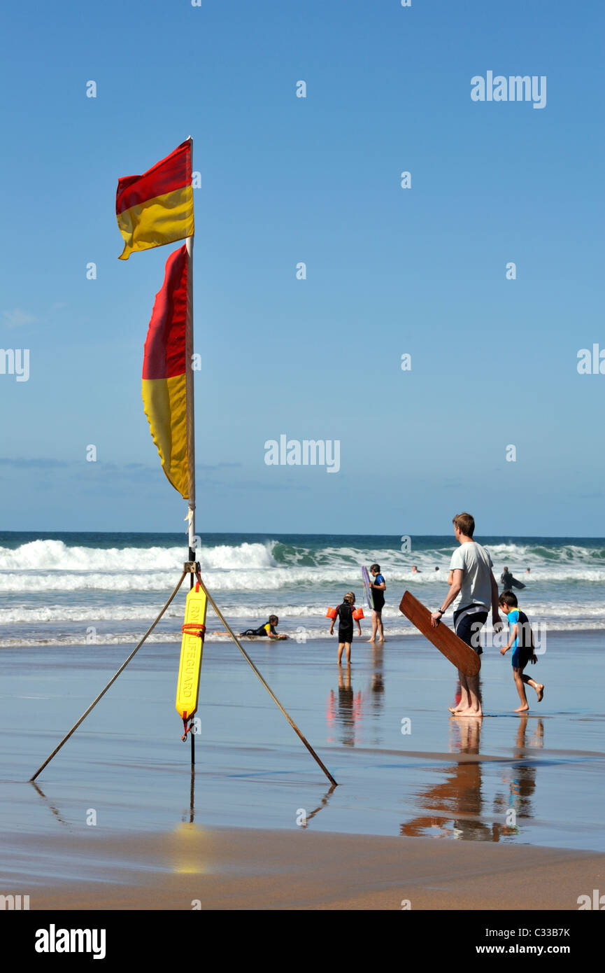 Rnli beach flag hi-res stock photography and images - Alamy
