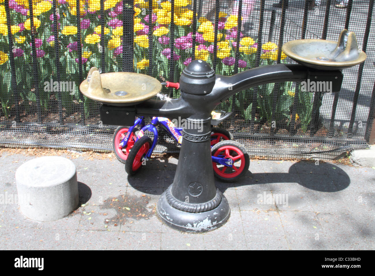 Playground water fountain hi-res stock photography and images - Alamy