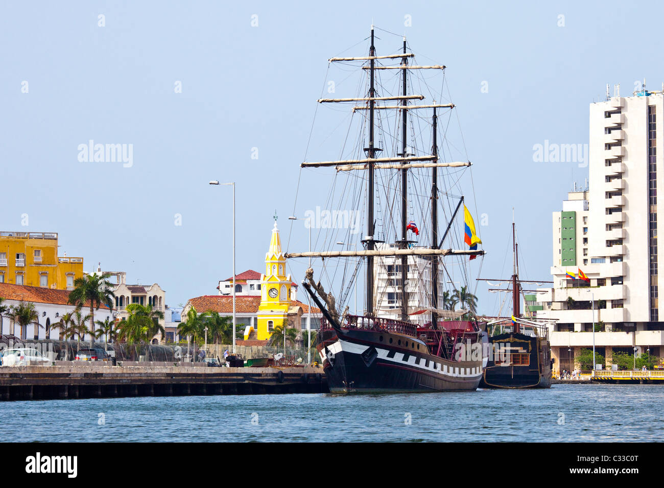 Ship of the Line, Cartagena, Columbia Stock Photo - Alamy