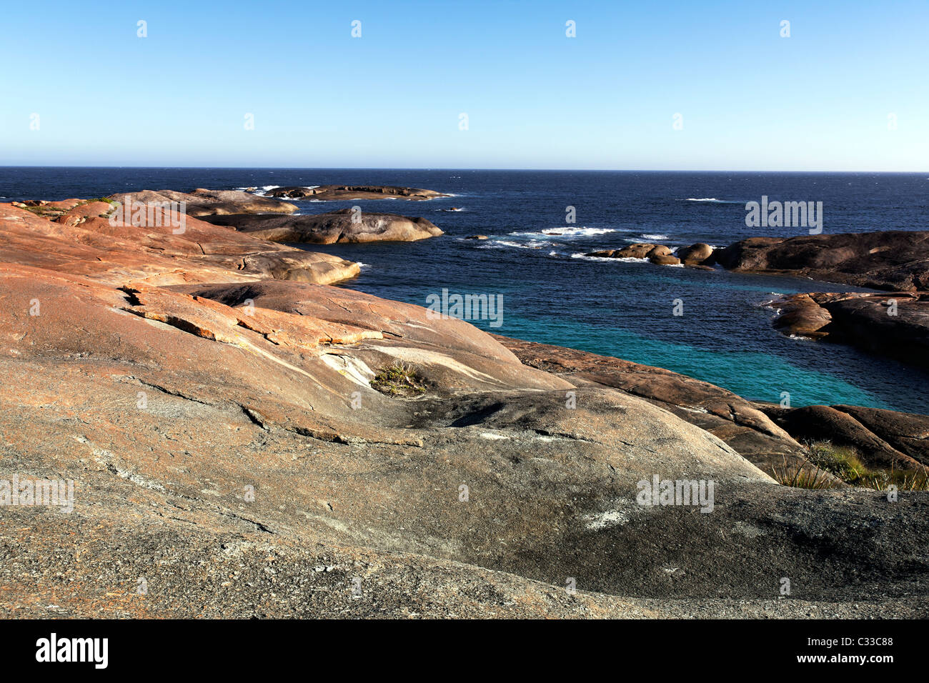 Granite Stone coastline between Elephant Rocks and Greens Pool near ...
