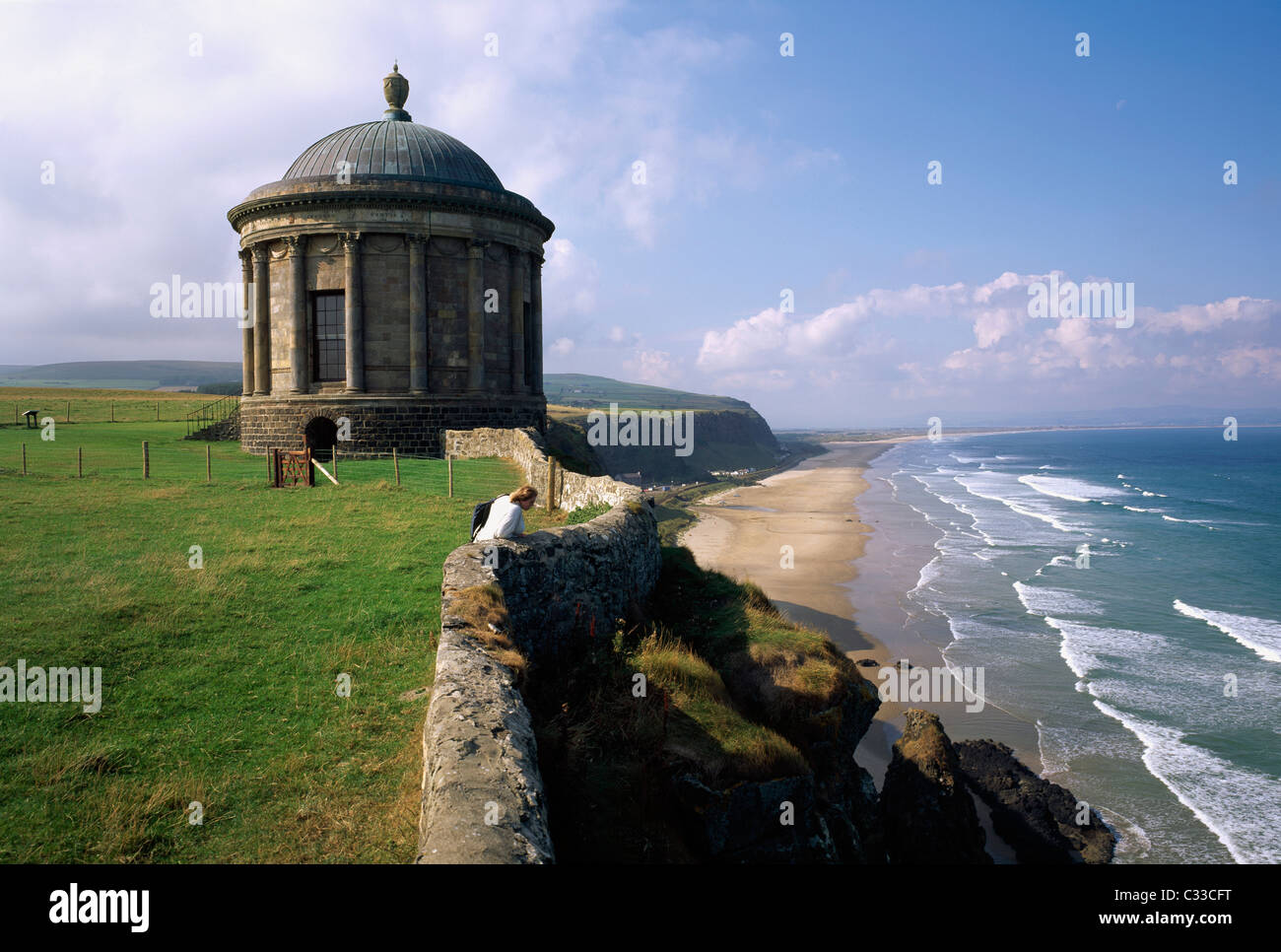 Downhill, Co Londonderry, Northern Ireland, Mussenden Temple Stock ...