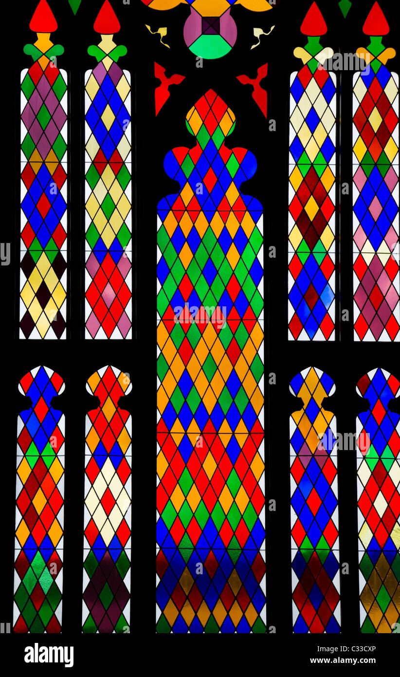 Colorful window in old State Capitol Building Stock Photo - Alamy