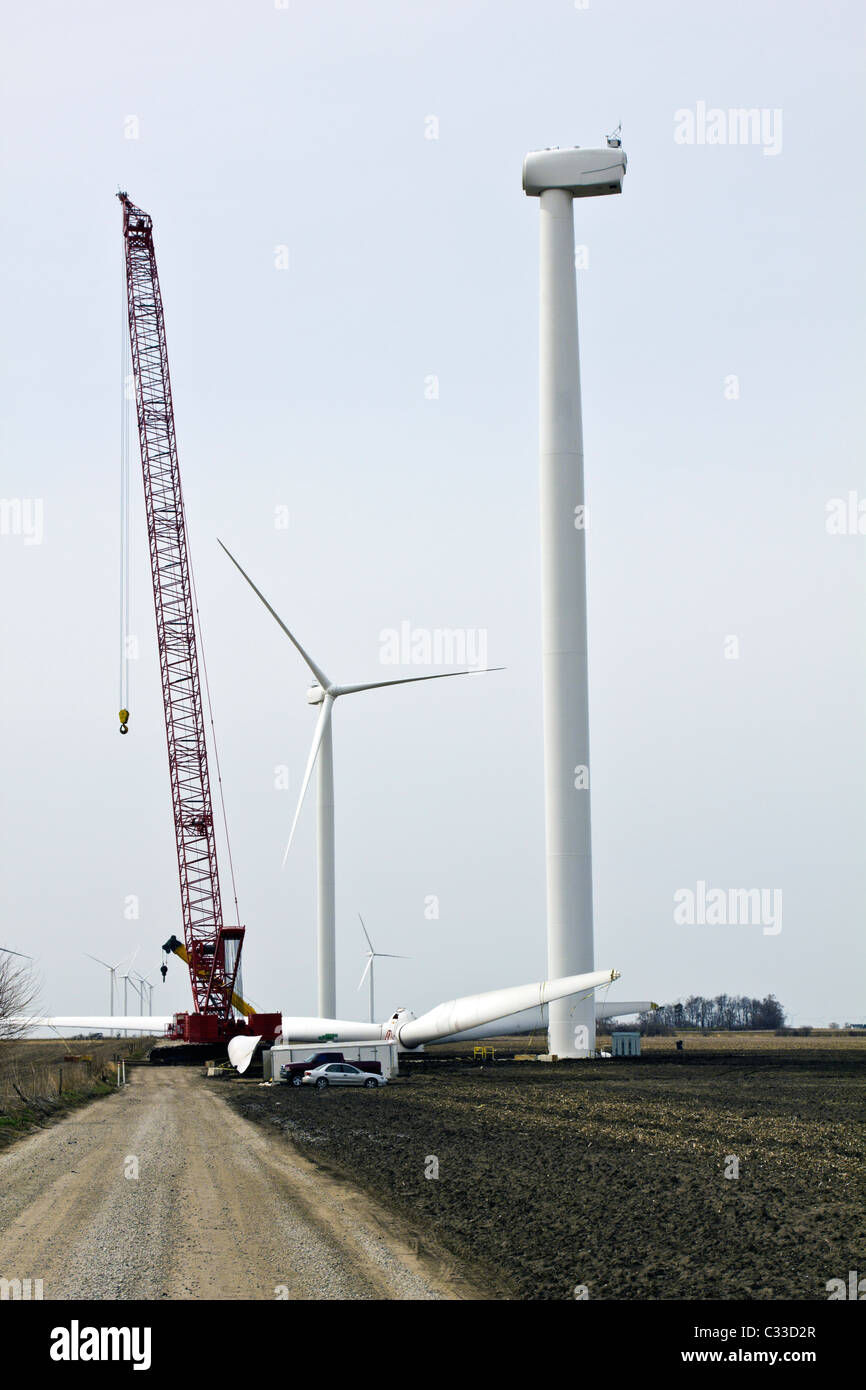 Wind Farm - construction in progress Stock Photo - Alamy