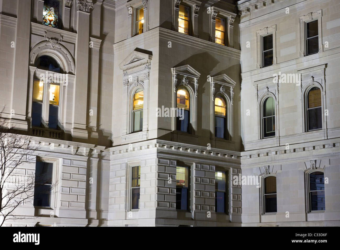 Windows of State Capitol Building Stock Photo - Alamy