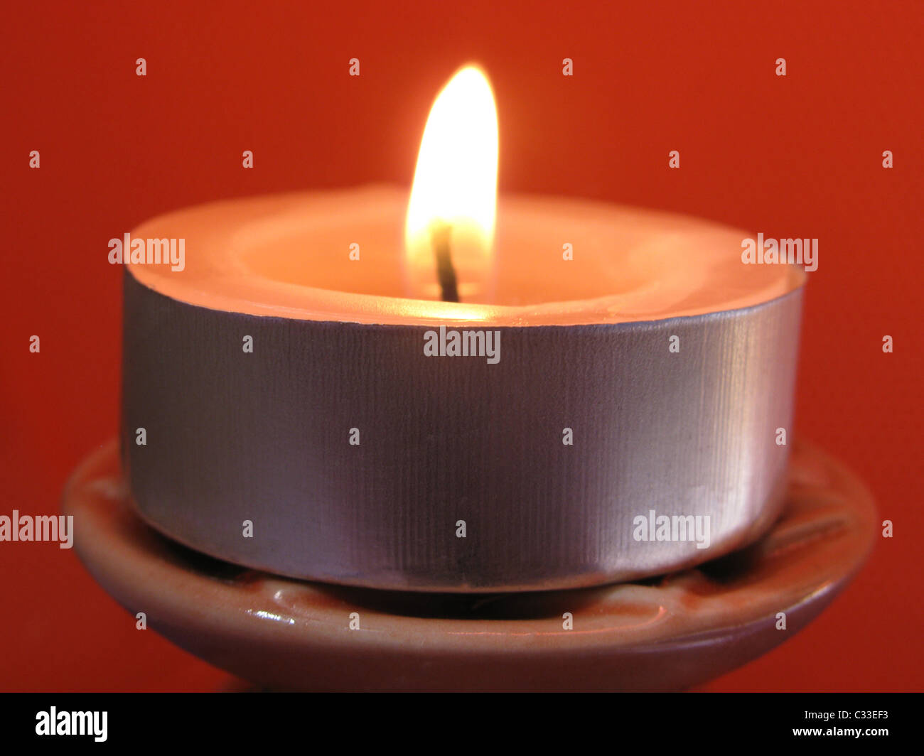 aroma candle alight Stock Photo - Alamy