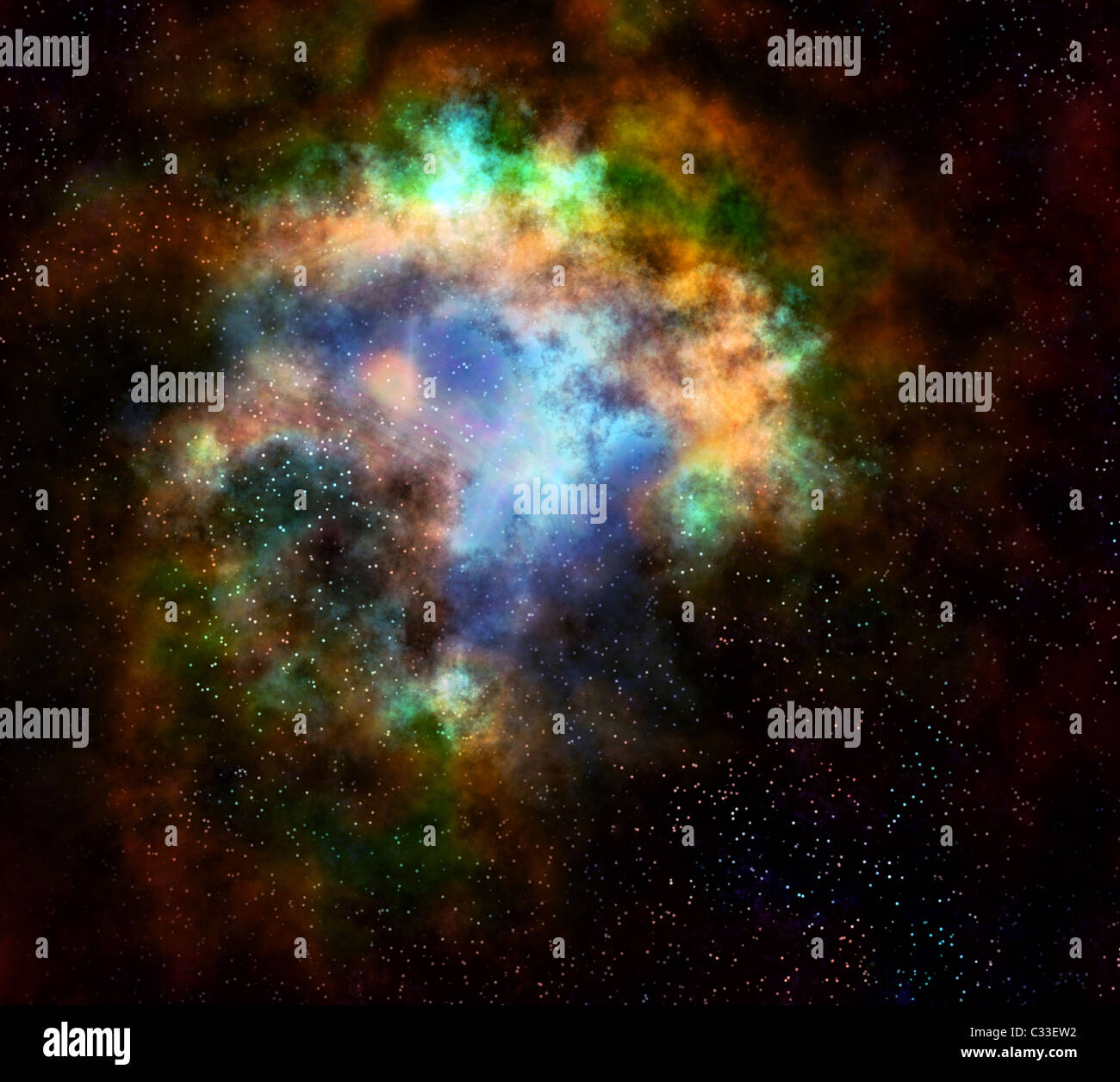 deep outer space gas cloud nebula galaxy and stars Stock Photo - Alamy