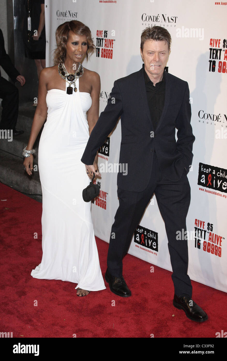 Iman and David Bowie Keep A Child Alive's 5th Annual Black Ball at ...