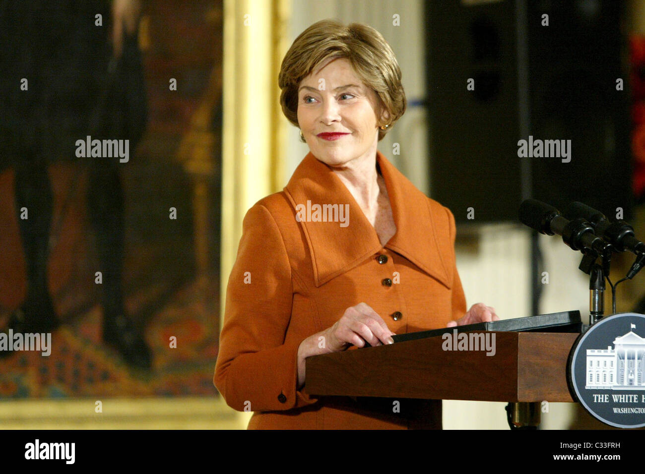 First Lady Laura Bush delivered remarks at the '2008 Coming Up Taller ...