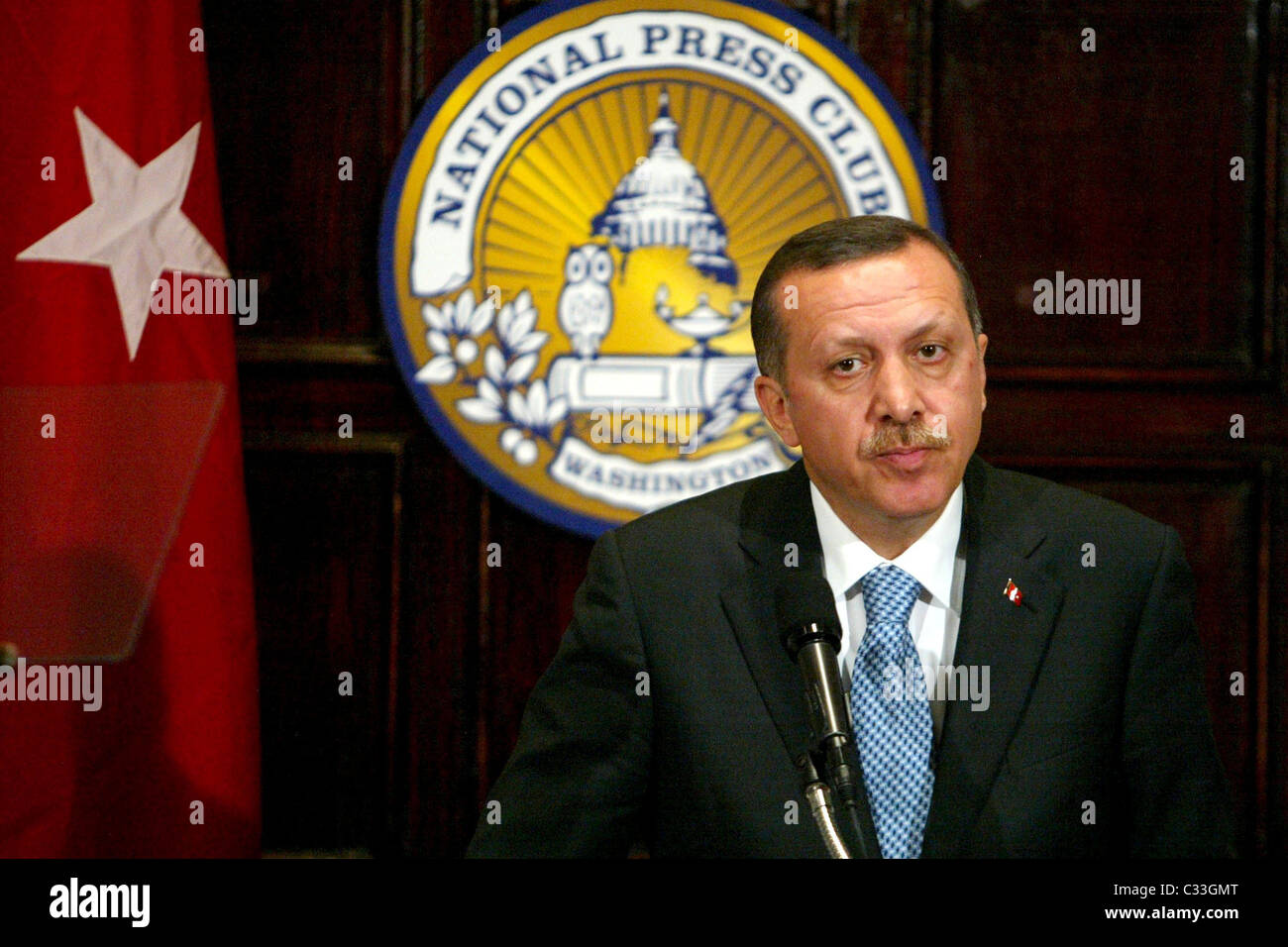 Prime Minister of Turkey Recep Tayyip Erdogan discusses the 'Global ...