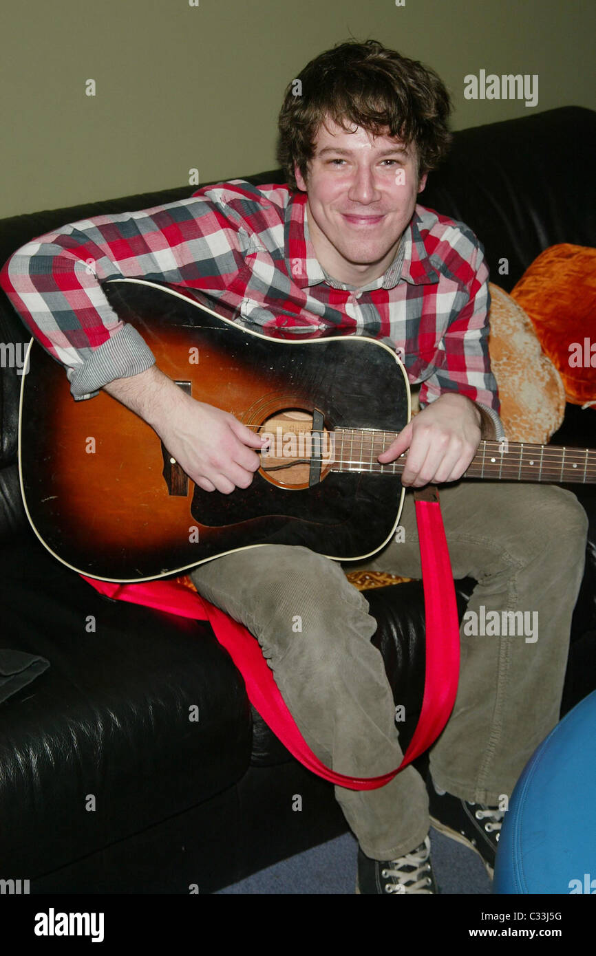 Johnny Gallagher backstage after his special acoustic concert held at ...