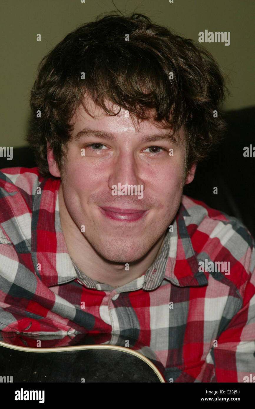 Johnny Gallagher backstage after his special acoustic concert held at ...