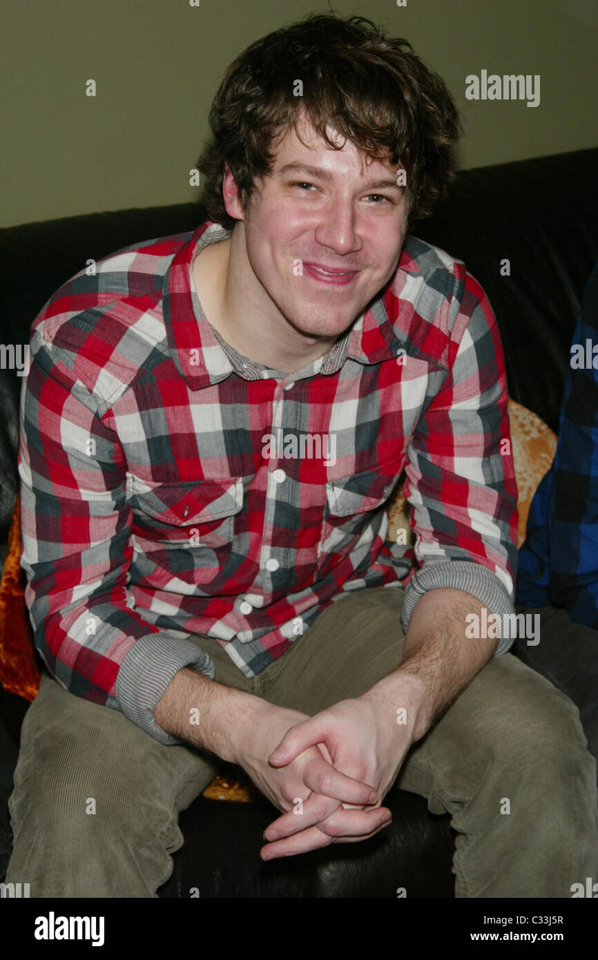 Johnny Gallagher backstage after his special acoustic concert held at ...