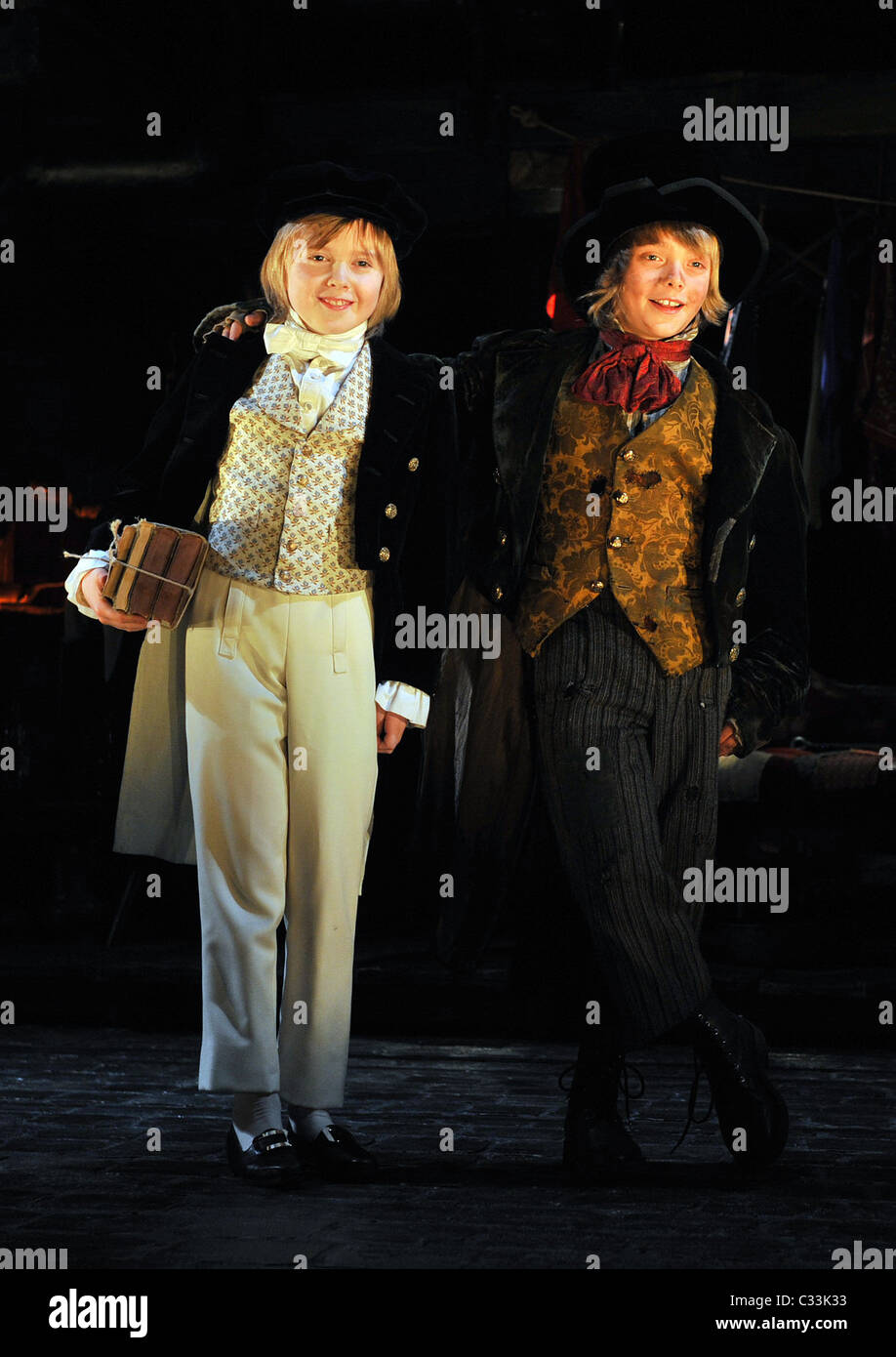 Gwion Wyn Jones as Oliver and Robert Madge as the Artful Dodger Oliver ...