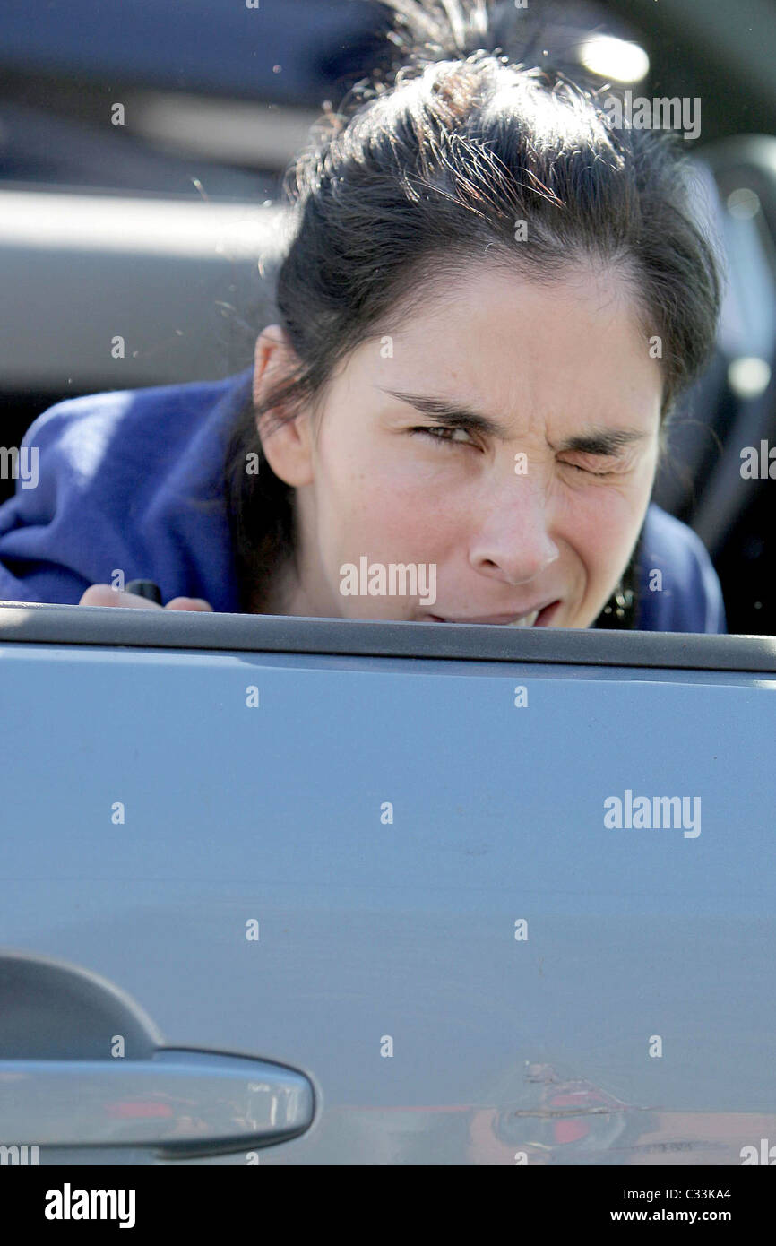 Sarah Silverman jokes around with paparazzi after having lunch with a ...