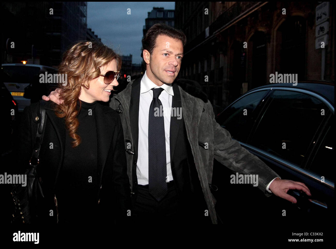 Geri Halliwell and her boyfriend Fabrizio Politi out and about in Paris ...