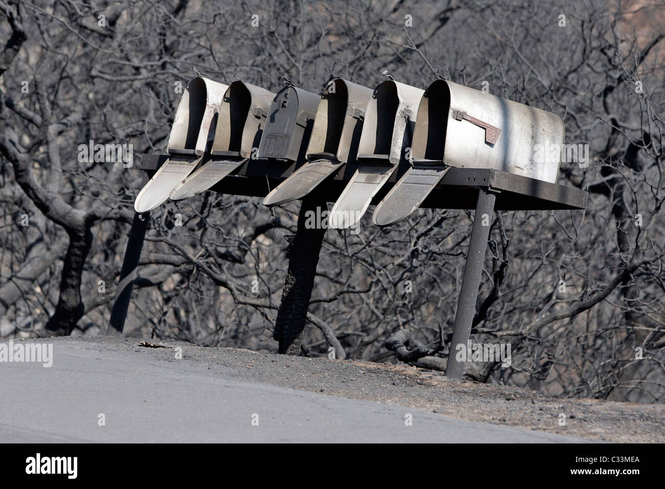 Devastation left after the wildfires in Montecito, Santa Barbara ...