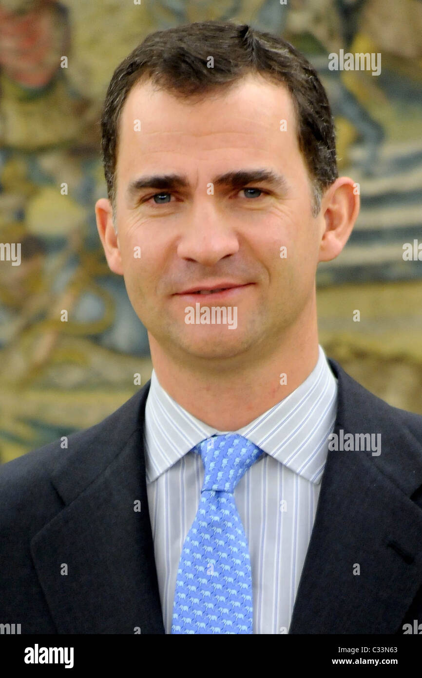 Prince Felipe of Spain attends Official Audiences at Zarzuela Palace ...