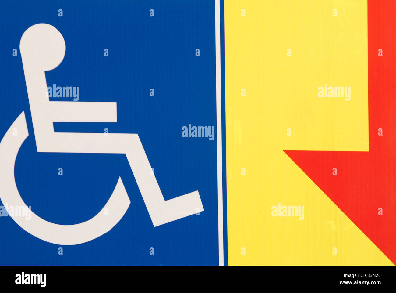 disabled access sign Stock Photo - Alamy