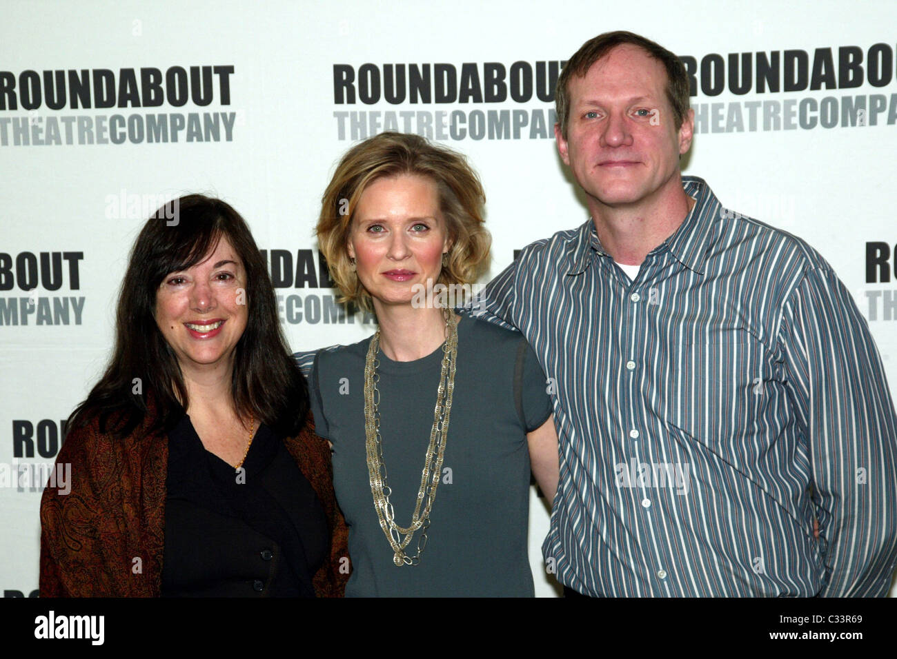 Lisa Loomer, Cynthia Nixon and Mark Brokaw Photo Call for the upcoming ...