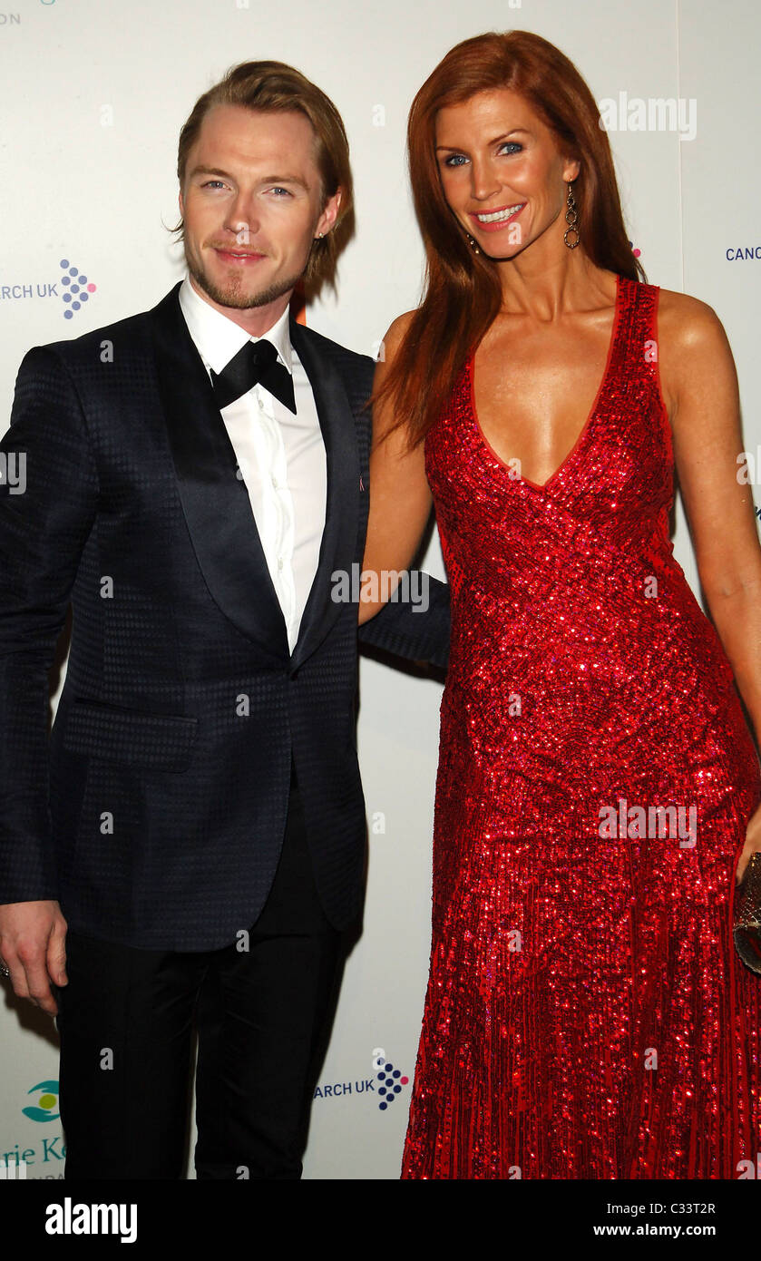 Ronan Keating & Wife The Emeralds and Ivy Ball for Cancer Research UK ...