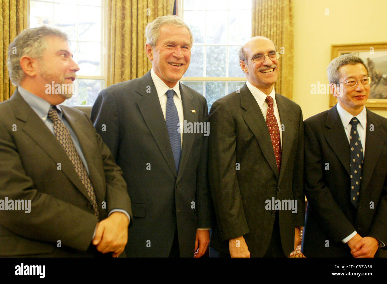 Paul Krugman, President George W. Bush, Martin Chalfie and Roger Tsien ...