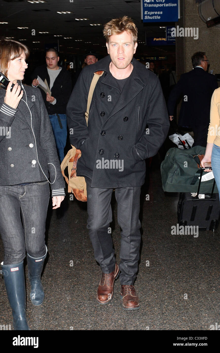 I Love You Phillip Morris' star Ewan McGregor arriving at Salt Lake ...