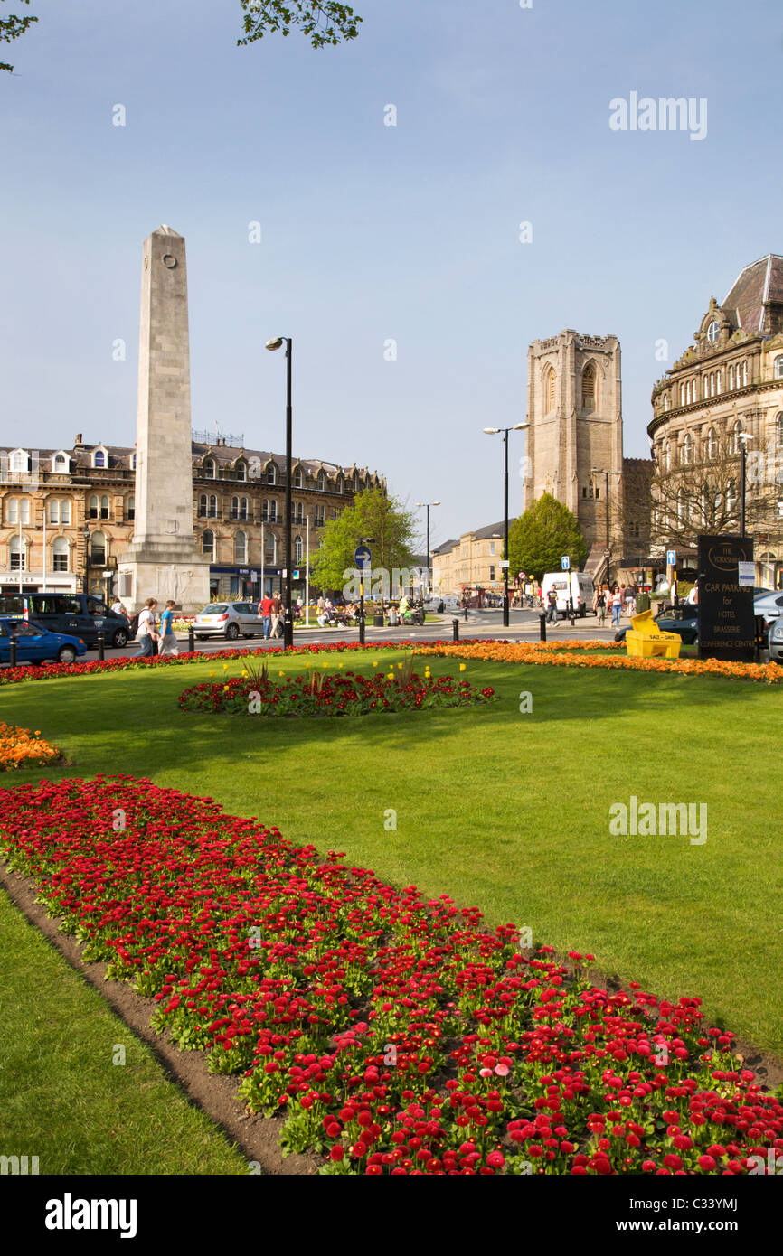 War Memorial and St Peters Church Harrogate North Yorkshire England ...