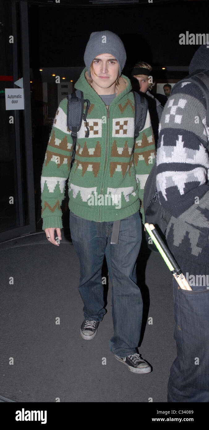 Tom Fletcher of McFly outside RTE studios for 'The Late Late Show ...