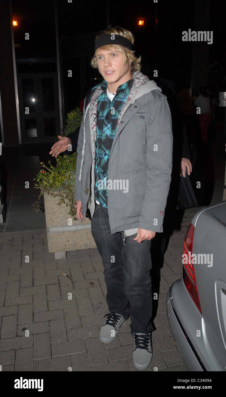 Dougie Poynter of McFly outside RTE studios for 'The Late Late Show ...